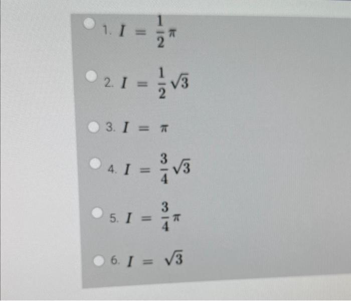 Solved I=∫1315+2x−x23dxI=21πI=213I=πI=433I=43πI=3 | Chegg.com