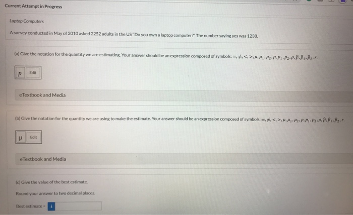 Solved Current Attempt in Progress Laptop Computers A survey | Chegg.com