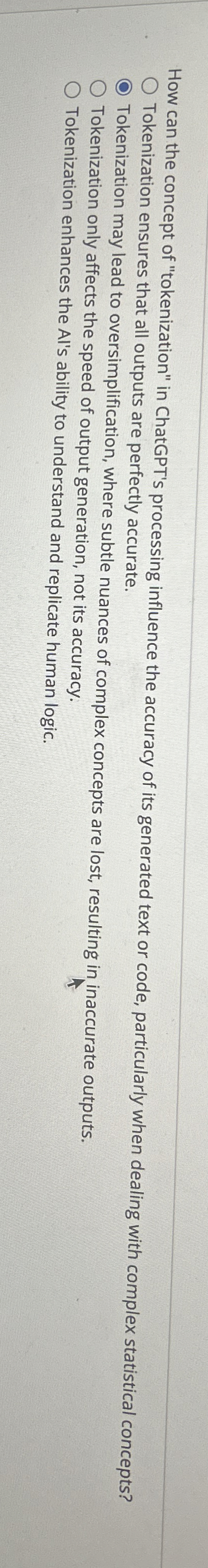 Solved How can the concept of "tokenization" in ChatGPT's | Chegg.com