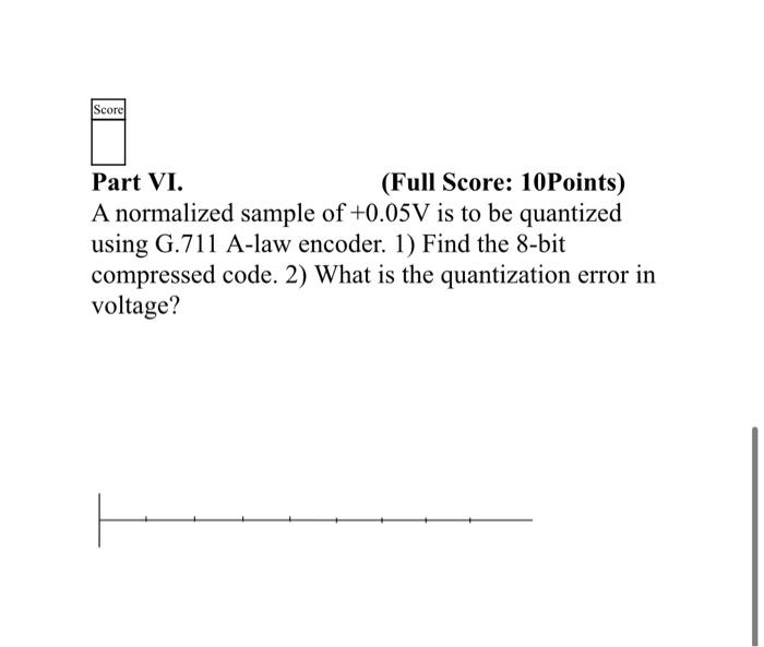Solved Part VI. (Full Score: 10Points) A normalized sample | Chegg.com