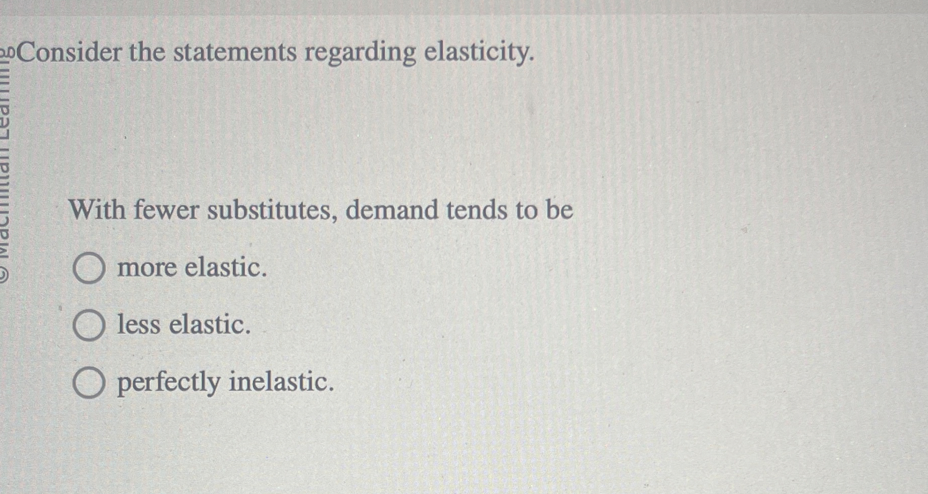 Solved 20 ﻿Consider the statements regarding elasticity.With | Chegg.com