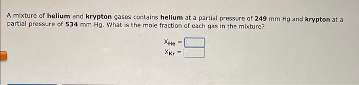Solved A mixture of argon and nitrogen gases, at a total | Chegg.com