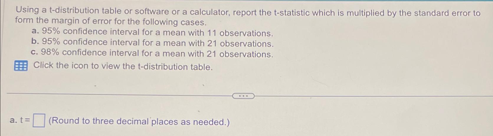 Student T Distribution Table Calculator | Cabinets Matttroy