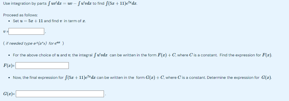 Solved Use integration by parts ∫﻿﻿uv'dx=uv-∫﻿﻿u'vdx ﻿to | Chegg.com