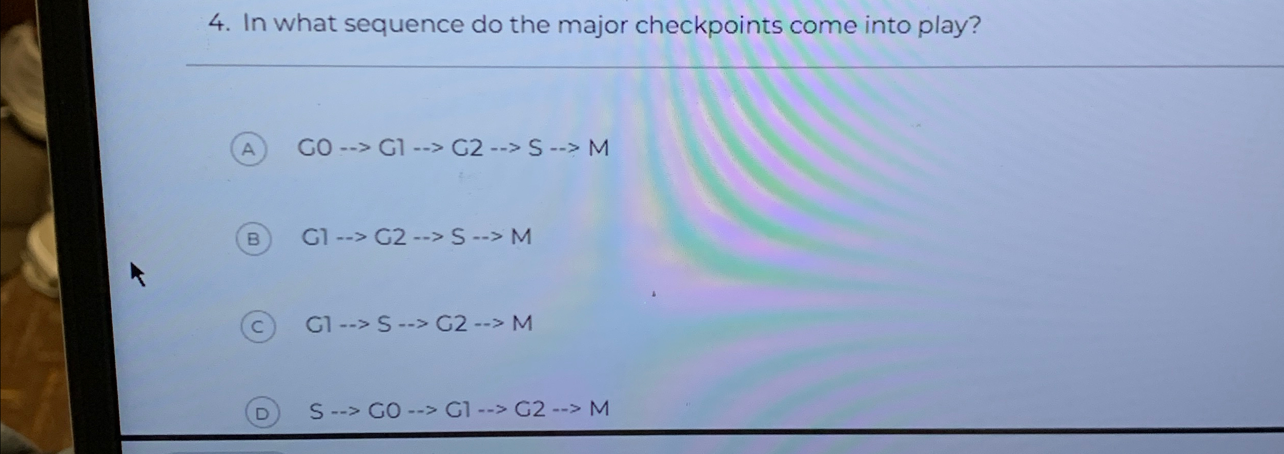 Solved In what sequence do the major checkpoints come into | Chegg.com