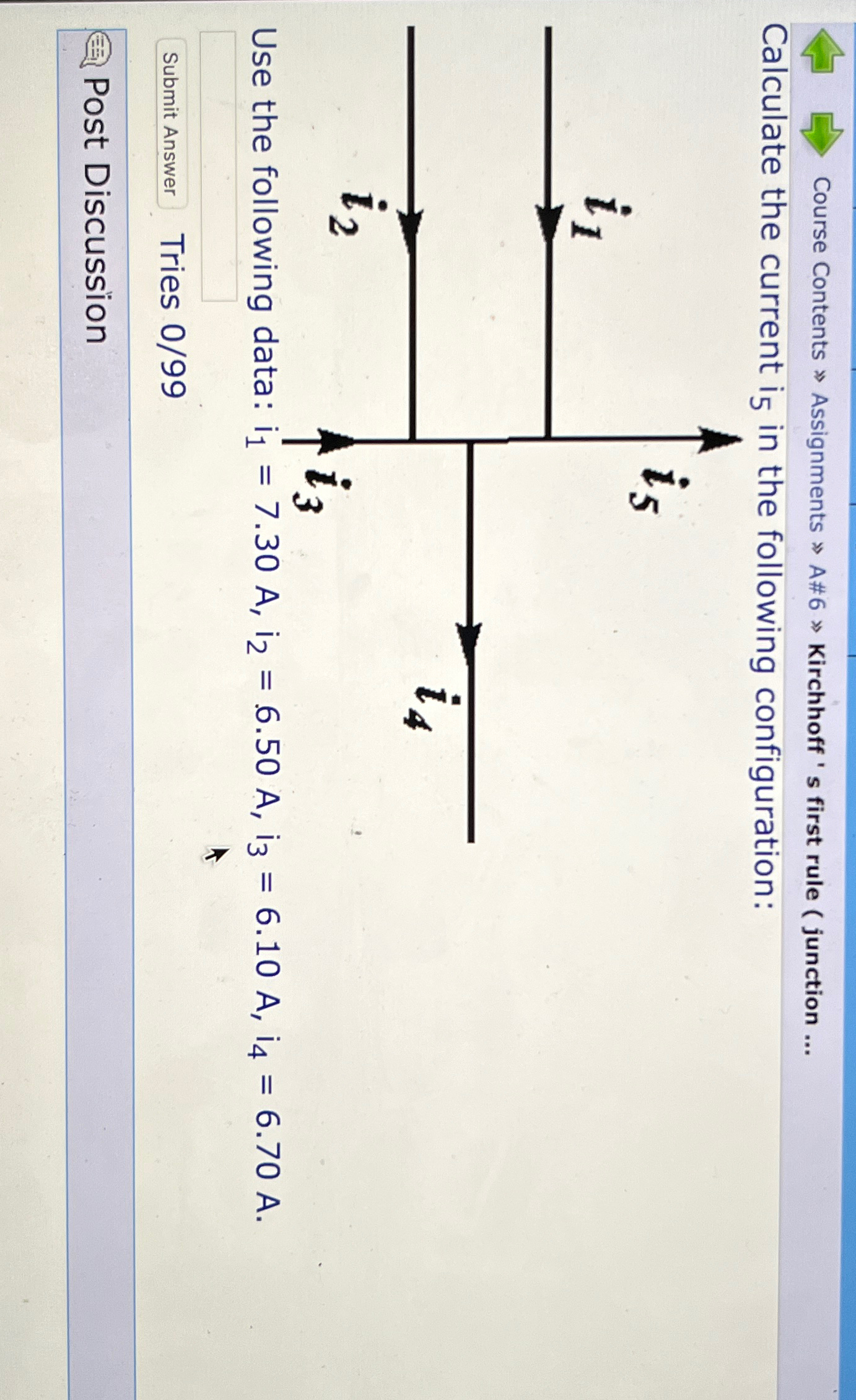 Solved Course Contents » ﻿Assignments ≫ ﻿A# 6≫ ﻿Kirchhoff | Chegg.com