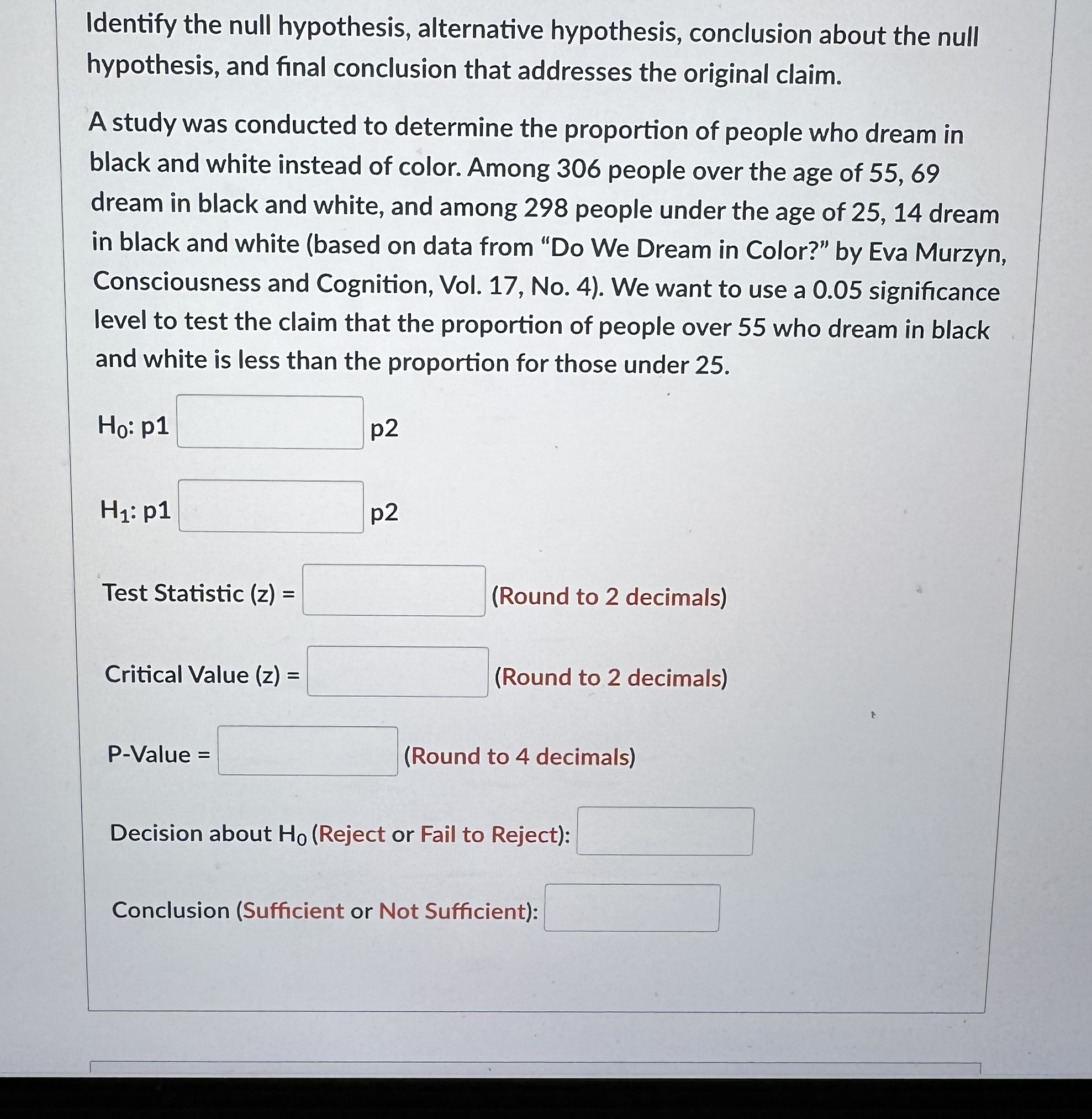 Solved Identify the null hypothesis, alternative hypothesis, | Chegg.com