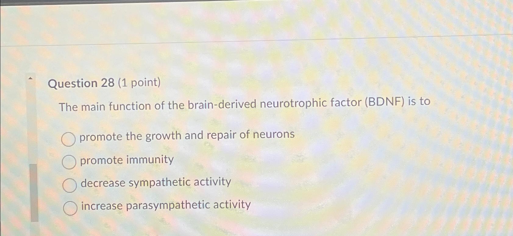 Solved Question 28 (1 ﻿point)The main function of the | Chegg.com