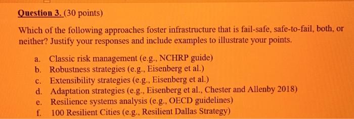 Solved Question 3 30 Points Which Of The Following 