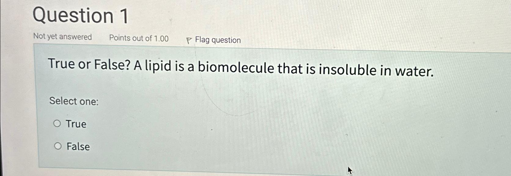 Solved Question 1Not yet answeredPoints out of 1.00Flag | Chegg.com Solved Question 1Not yet answeredPoints out of 1.00Flag | Chegg.com