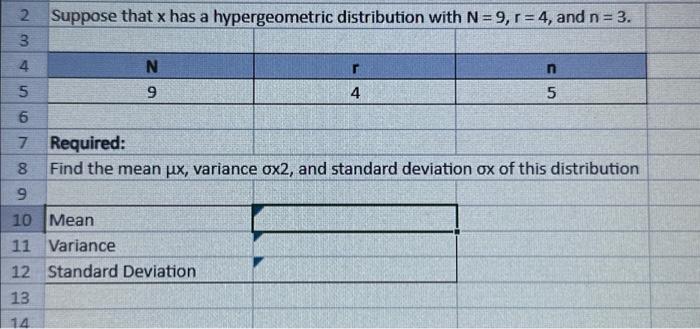 Solved Suppose that x has a hypergeometric distribution with | Chegg.com