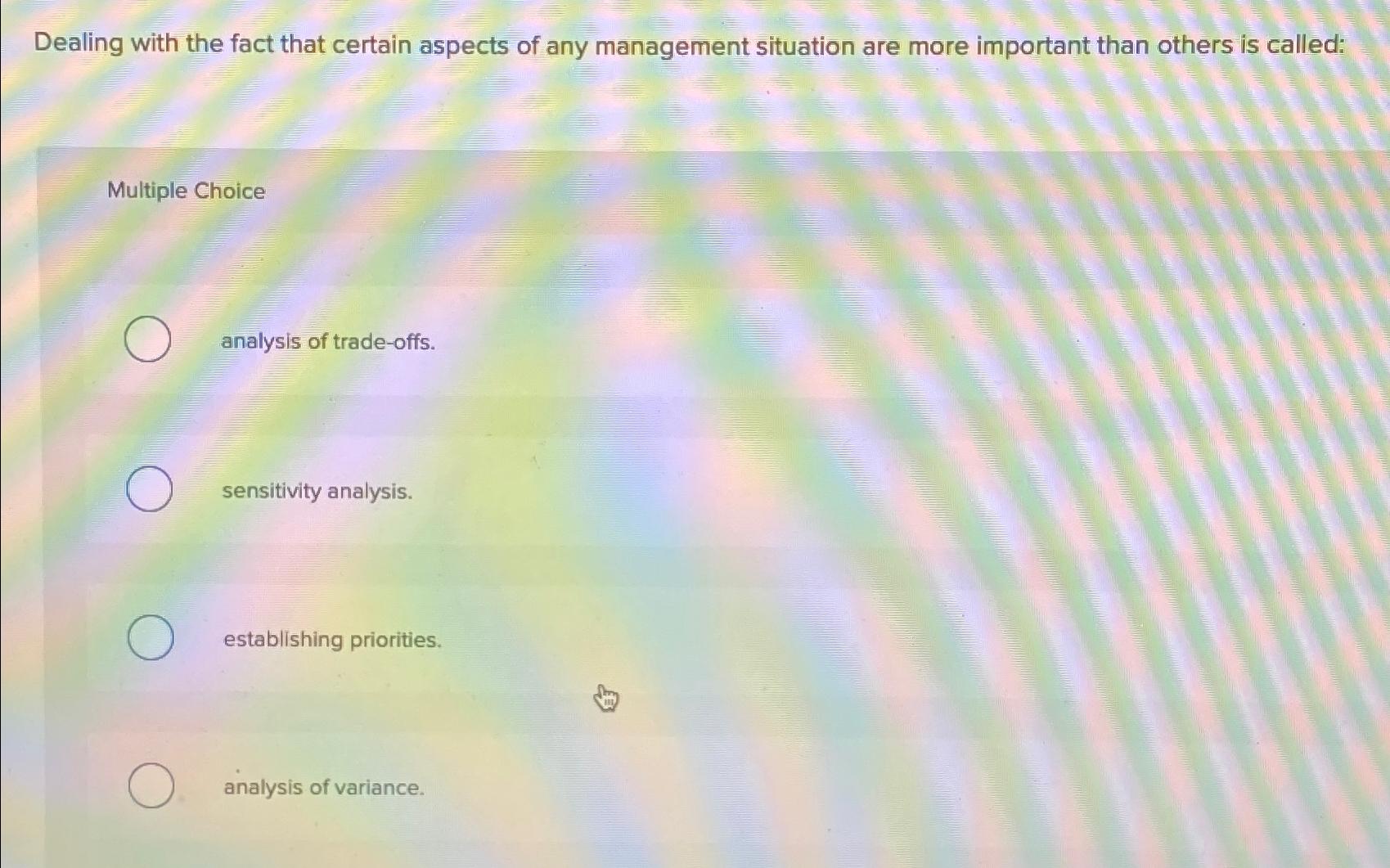 Solved Dealing with the fact that certain aspects of any | Chegg.com