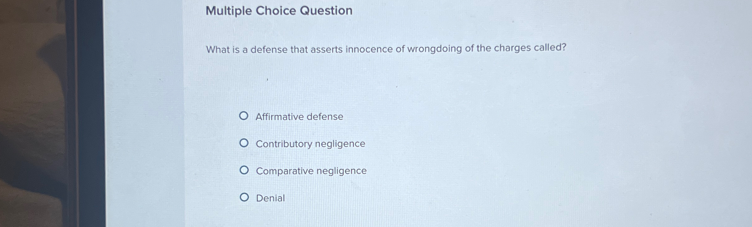 Solved Multiple Choice QuestionWhat is a defense that | Chegg.com