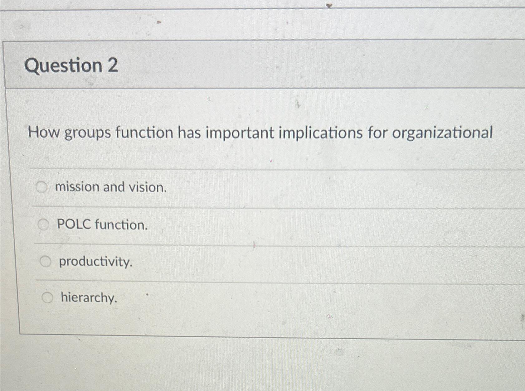 Solved Question 2How groups function has important | Chegg.com