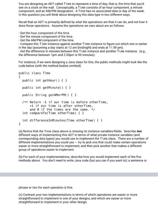 Solved see on a clock on the wall. Conceptually, a Time | Chegg.com