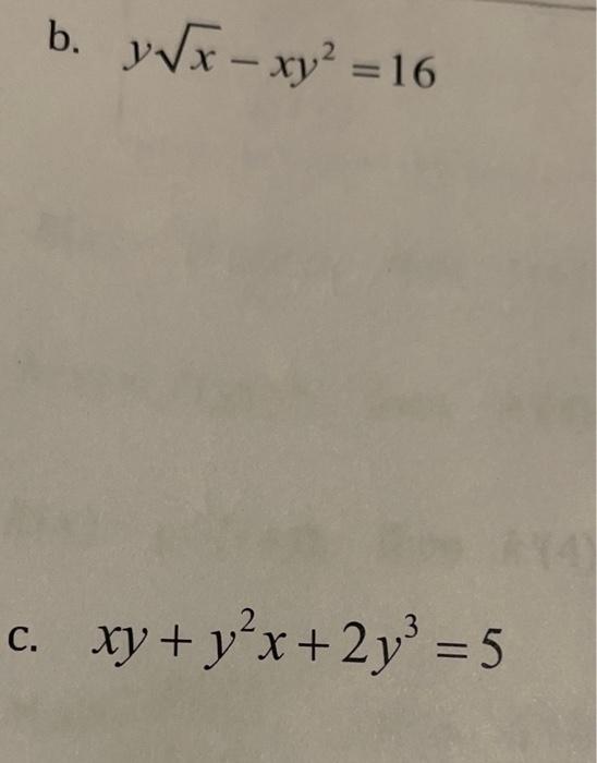 Solved yx−xy2=16 xy+y2x+2y3=5 | Chegg.com