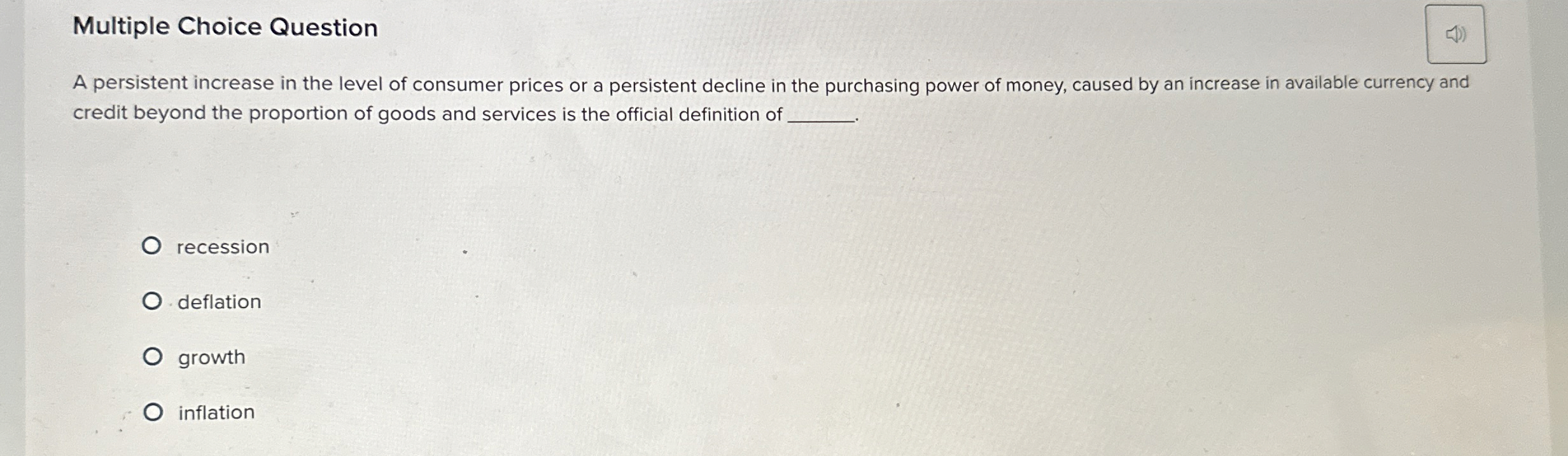 Solved Multiple Choice QuestionA persistent increase in the | Chegg.com