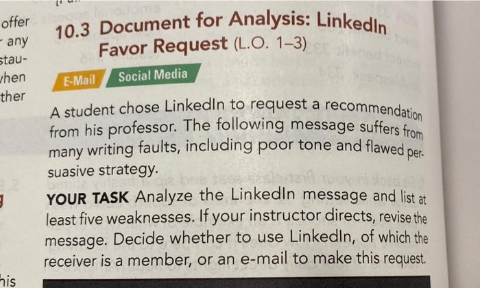 offer - any stau- when ther 3.2 his lenodoms 10.3 | Chegg.com