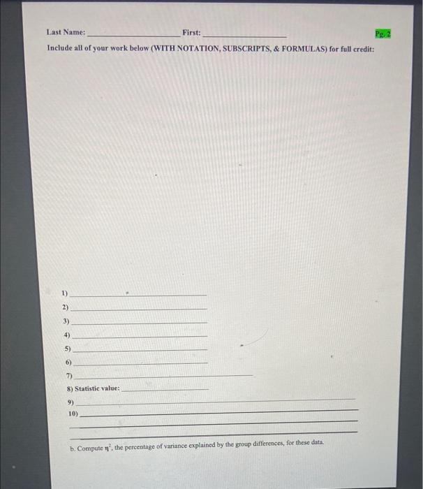 Solved Instructions: Please write your responses legibly and | Chegg.com