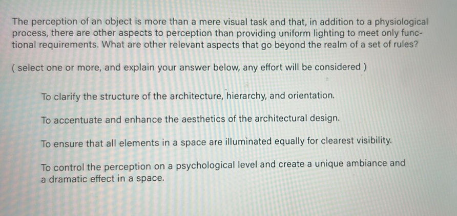 Solved The perception of an object is more than a mere | Chegg.com
