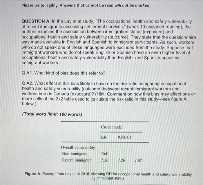Solved Please write legibly. Answers that cannot be read | Chegg.com