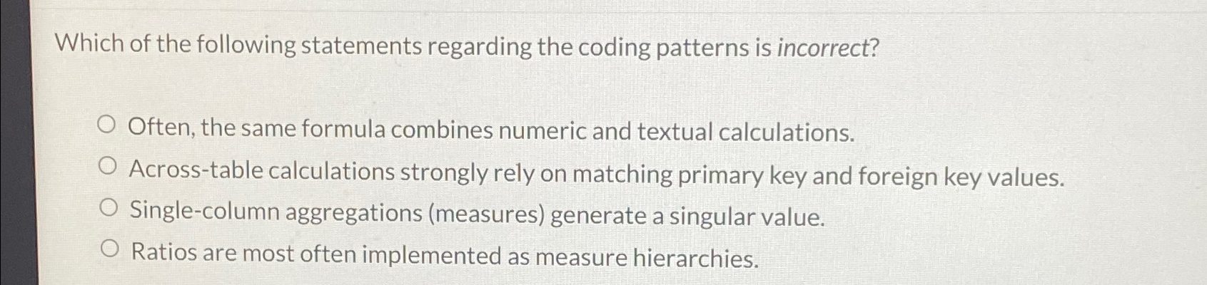 Solved Which of the following statements regarding the | Chegg.com