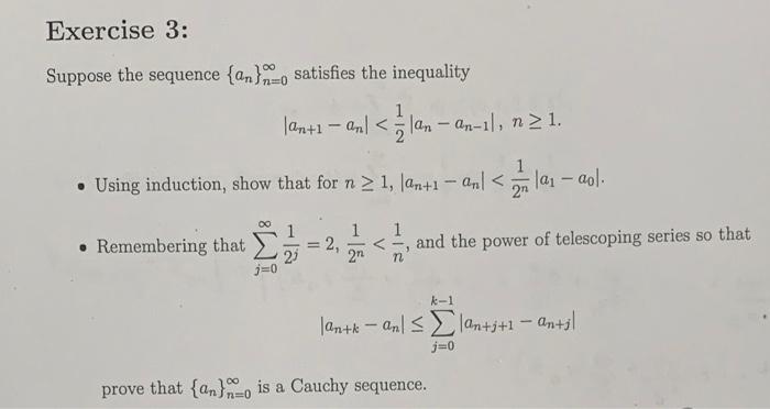 Solved Suppose the sequence {an}n=0∞ satisfies the | Chegg.com