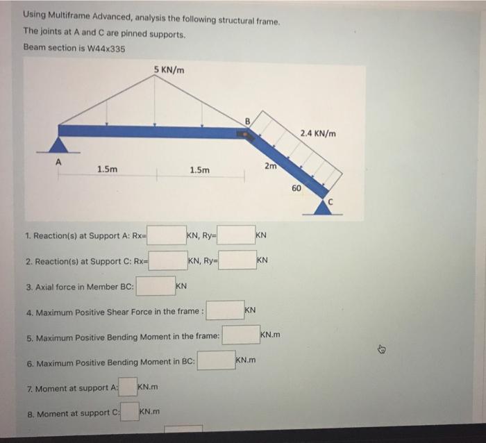 Solved Using Multiframe Advanced, analysis the following | Chegg.com