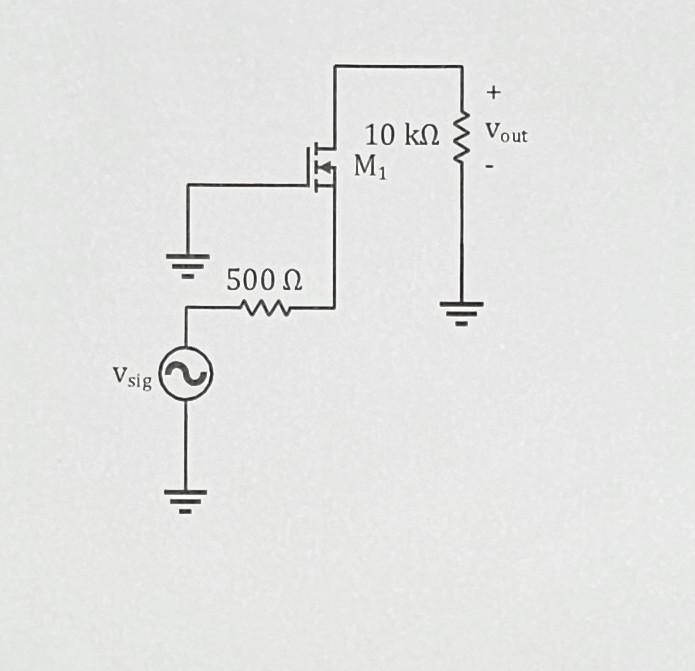Solved The nmos transistor in the circuit has a conduction | Chegg.com
