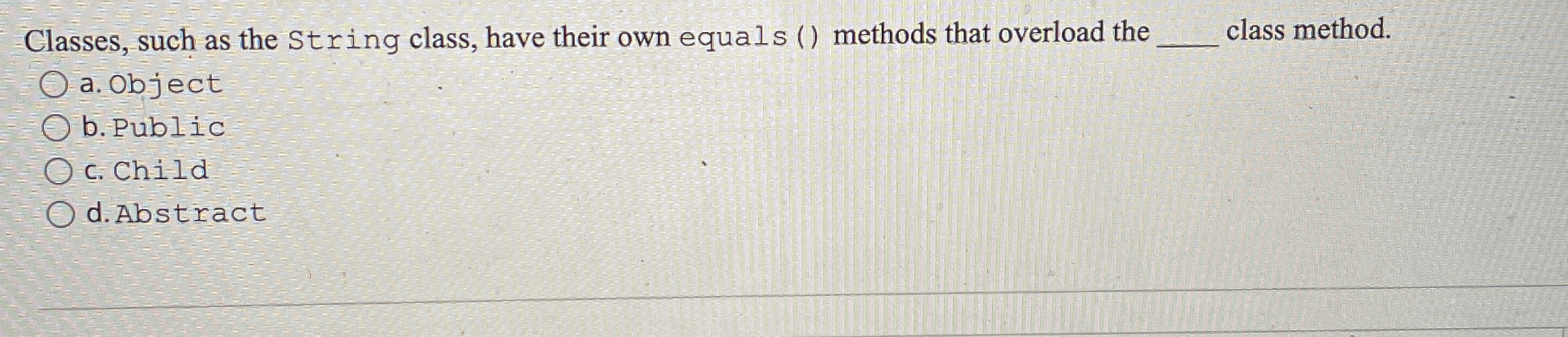 Solved Classes, such as the String class, have their own | Chegg.com