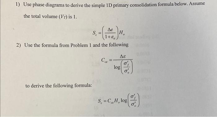 Solved 1) Use phase diagrams to derive the simple 1D primary | Chegg.com