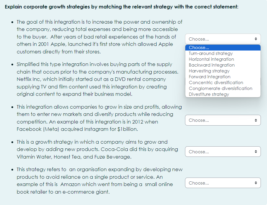 Solved Good Day. Please match the correct phrase with the | Chegg.com