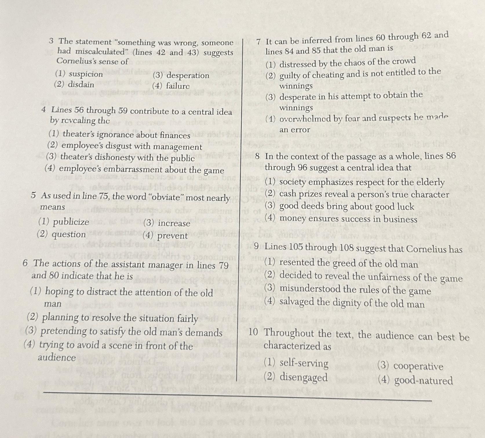 Solved 3 ﻿The statement "something was wrong, someone had | Chegg.com