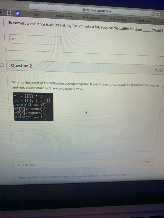 Solved psu.instructure.com Labo Find all values Mall - | Chegg.com