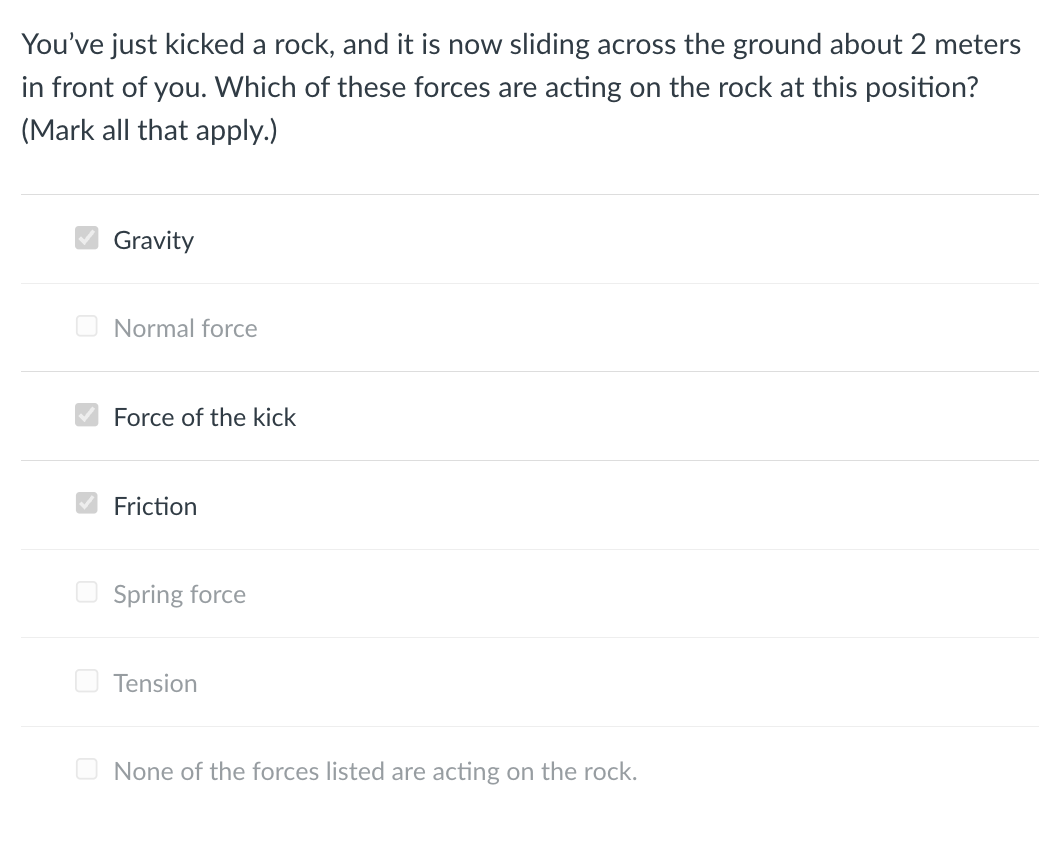 Solved You've just kicked a rock, and it is now sliding | Chegg.com