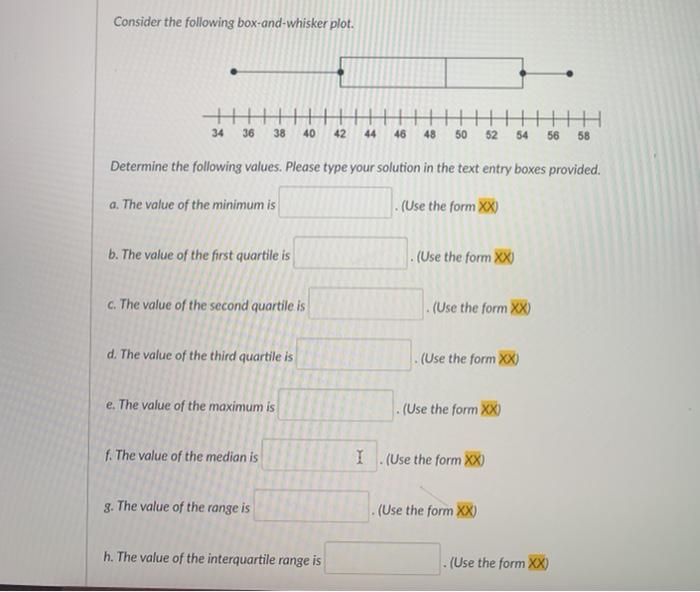 Solved Consider the following box-and-whisker plot. + HHHH | Chegg.com