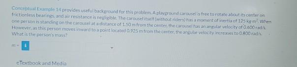 Solved Conceptual Example 14 provides useful background for | Chegg.com