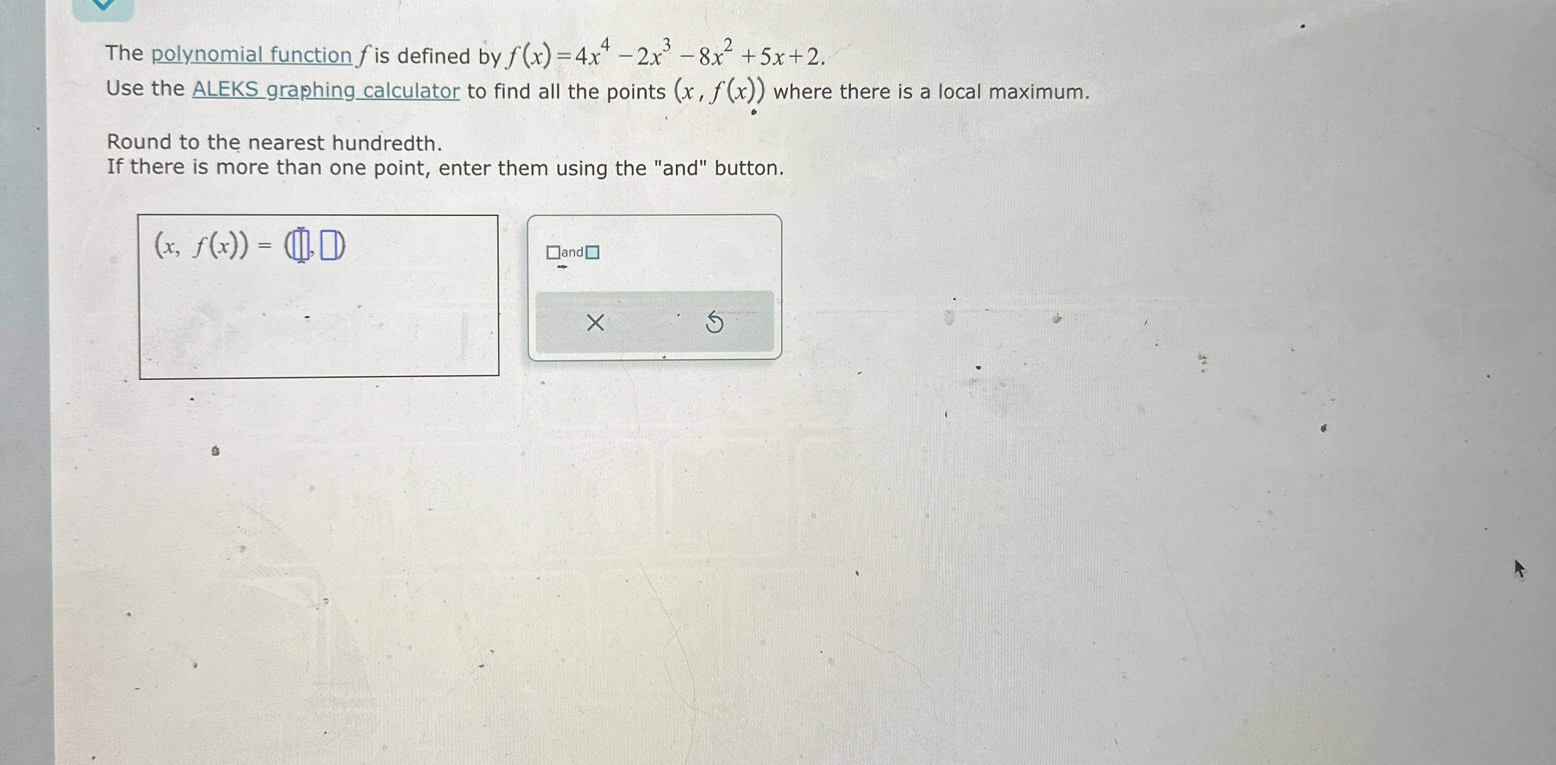 Solved The polynomial function f ﻿is defined by | Chegg.com