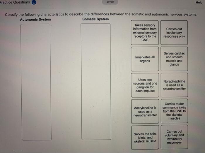Solved classify the following charcateristics to describe | Chegg.com