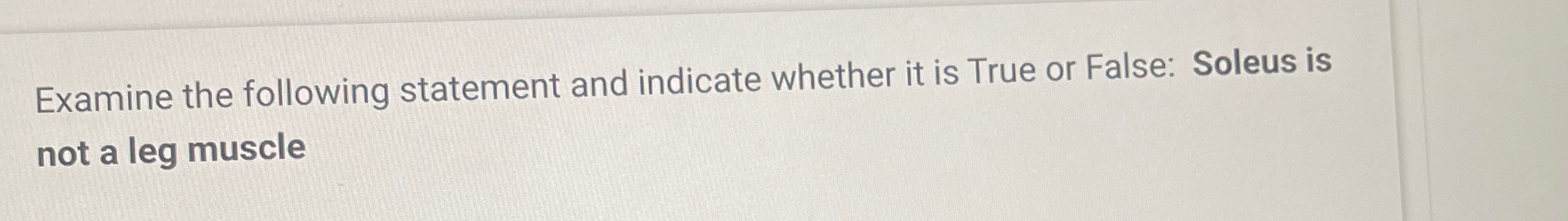 Solved Examine the following statement and indicate whether | Chegg.com