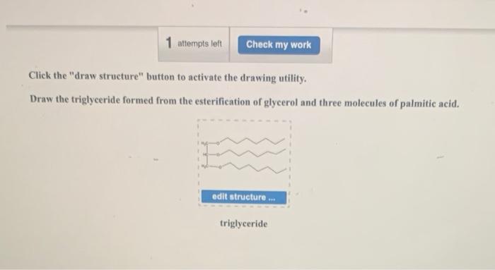 Solved 1 attempts left Check my work Click the "draw | Chegg.com