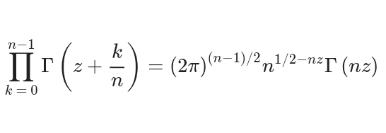 Solved derive the Gauss' multiplication formula: | Chegg.com