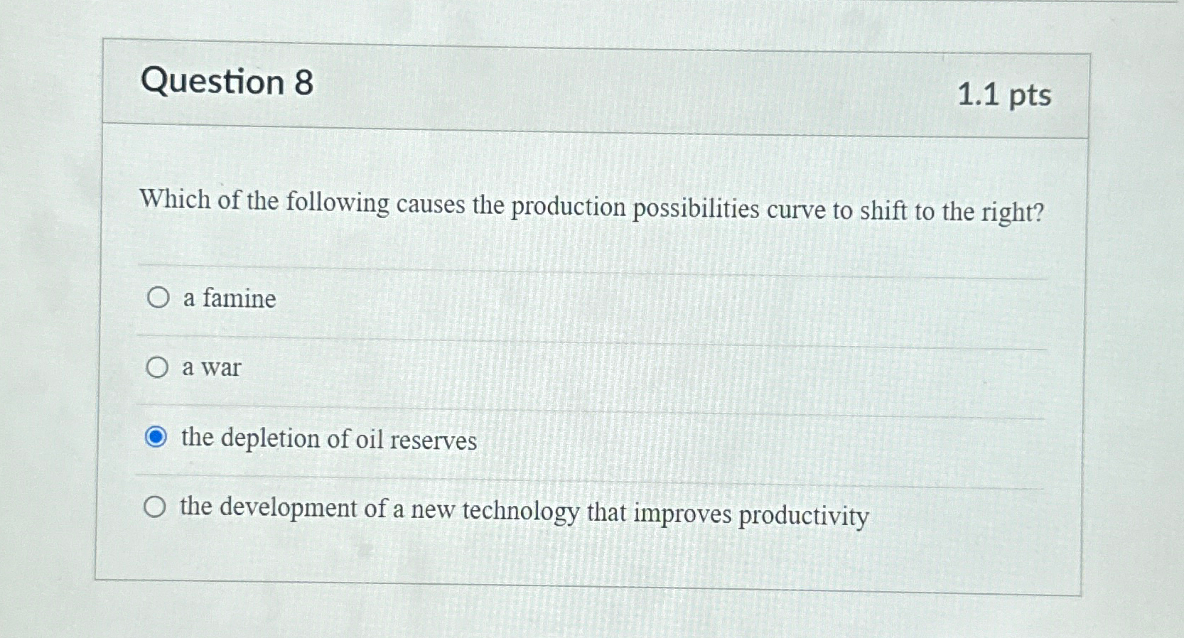 Solved Question 81.1ptsWhich of the following causes the | Chegg.com