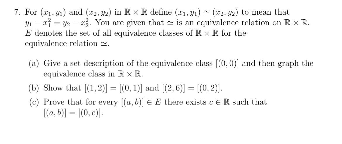 Solved For (x1,y1) ﻿and (x2,y2) ﻿in R×R ﻿define | Chegg.com
