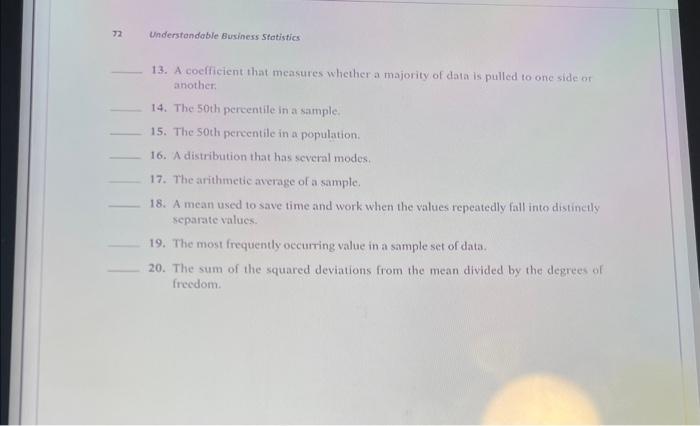 Solved Key Ferm Matching Questions Place the letier of the | Chegg.com