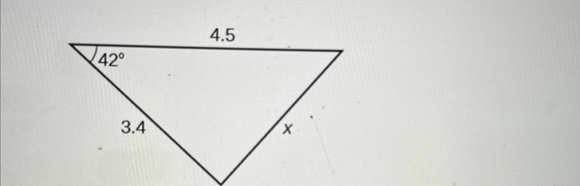 Solved find the length of side x round to the nearest tenth | Chegg.com
