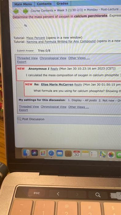 Solved Tutorial: Mass Percent (opens in a new window) | Chegg.com