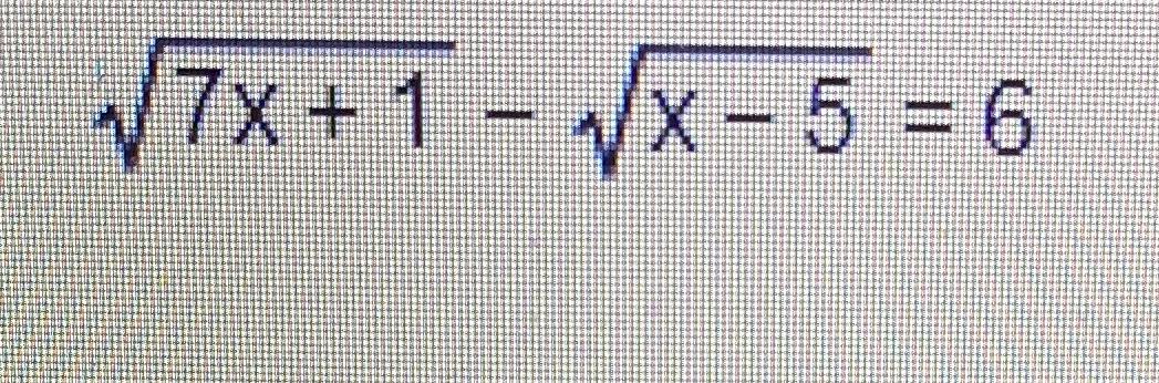 Solved 7x+12-x-52=6 | Chegg.com
