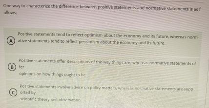 Solved One way to characterize the difference between | Chegg.com