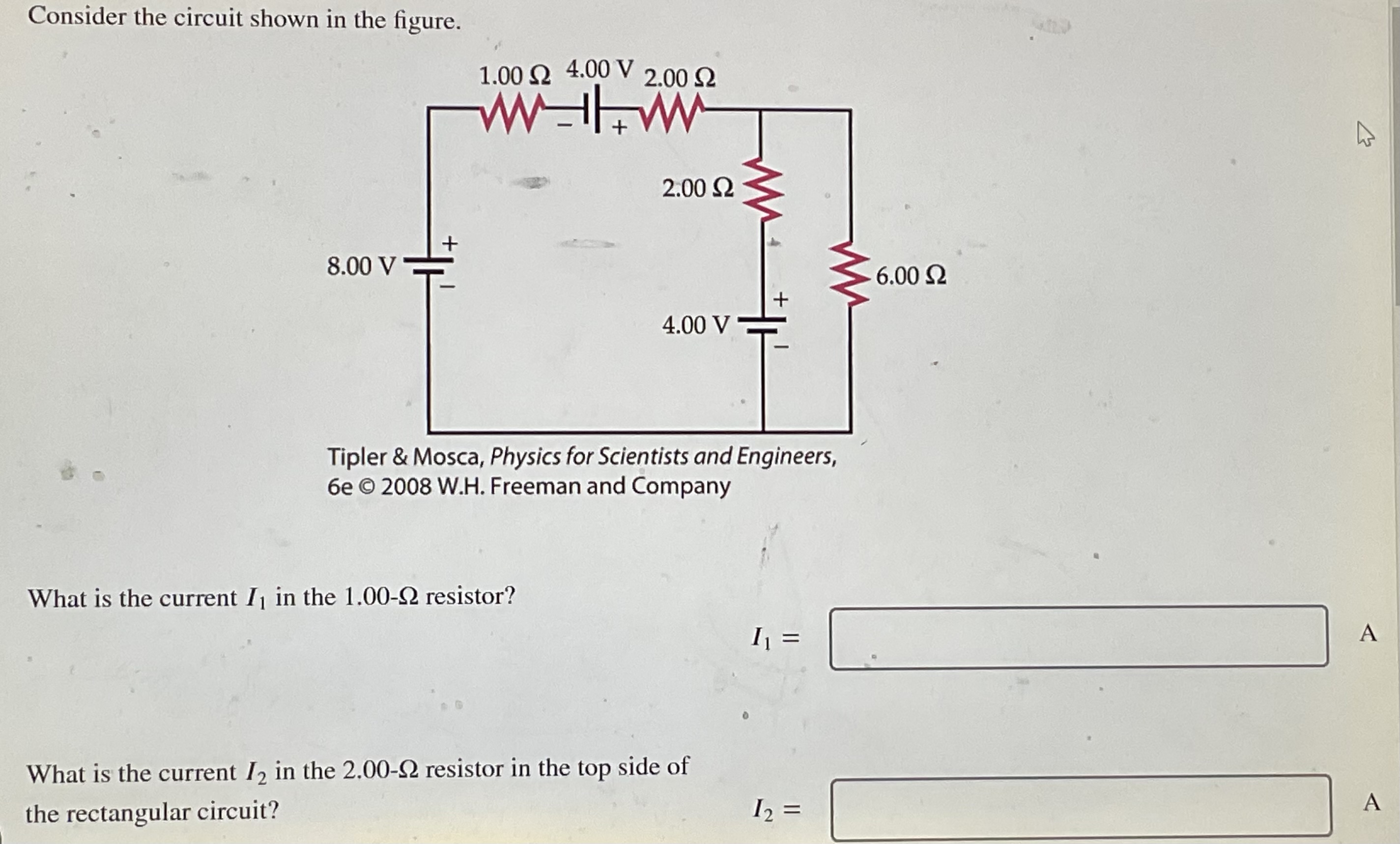 Solved Consider the circuit shown in the figure.6e (9) 2008 | Chegg.com